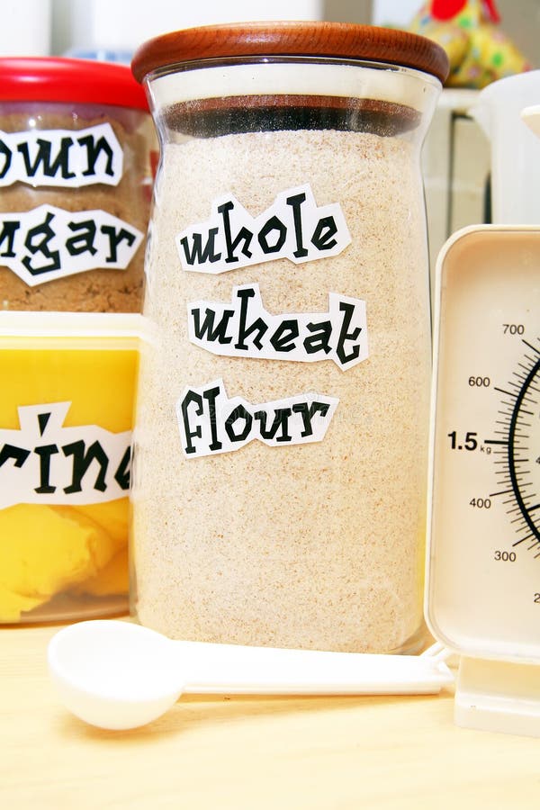 Basic Ingredients For Baking Stock Photo - Image of kitchen, fresh ...