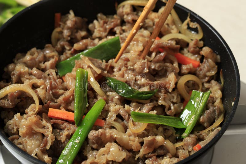 Cooking Beef Bulgogi stock photo. Image of lunch, stir - 306102124