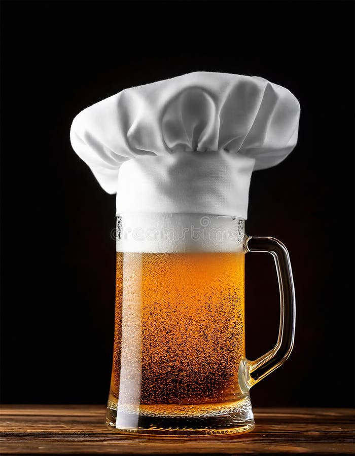 Cooking beer stock illustration. Illustration of froth - 350754407