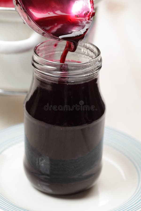 Cooking Black Currant Jelly Stock Image - Image of pour, sweet: 20134247