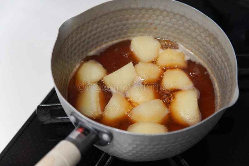 Cooking Boiled Potatoes in a Pot Stock Image - Image of stew, homemade ...