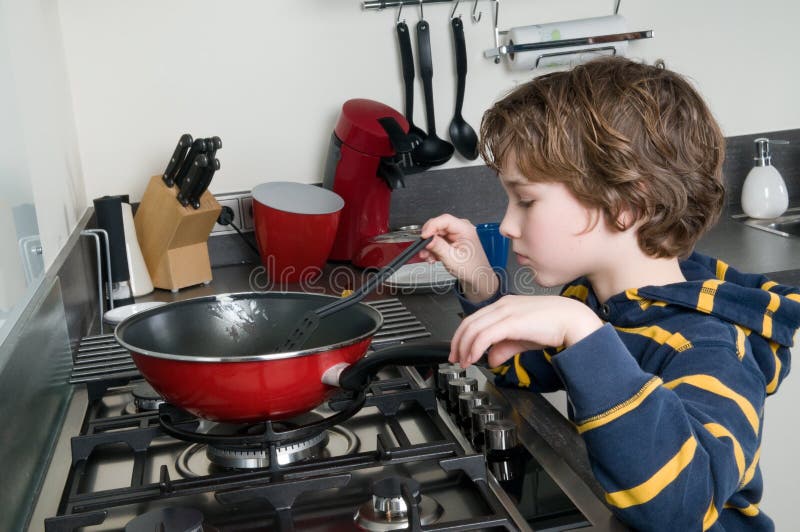 Cooking Boy stock photo. Image of growing, design, grow - 18151014
