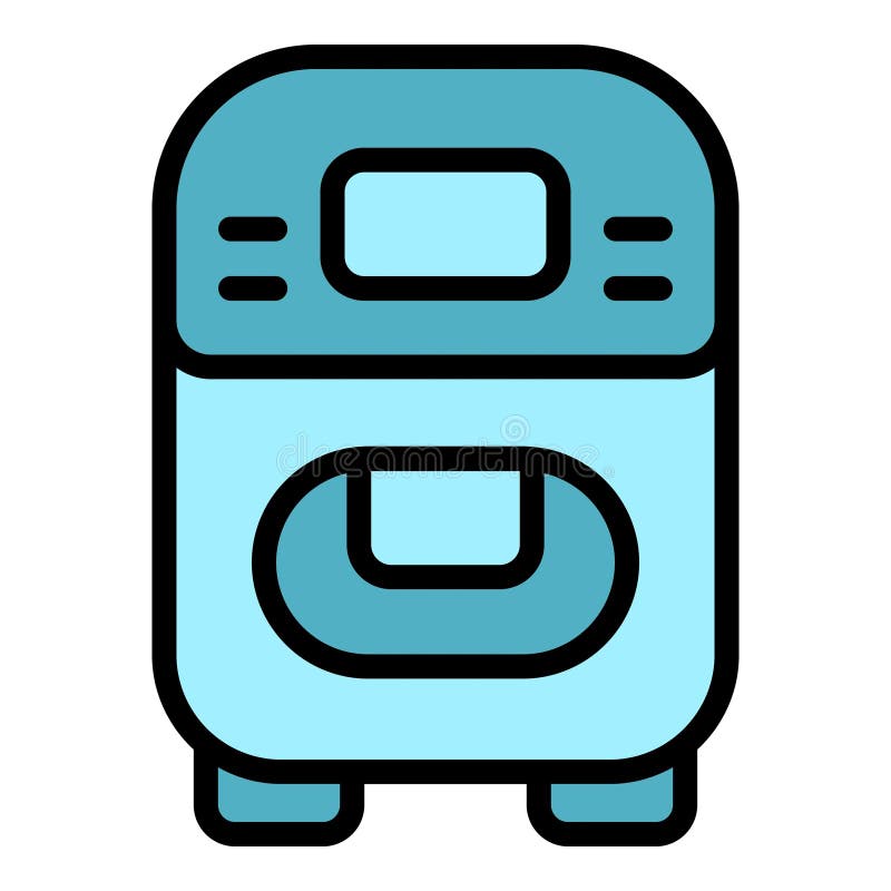 Cooking Bread Machine Icon Vector Flat Stock Vector - Illustration of ...