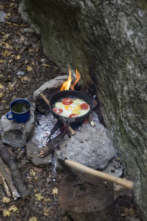 Cooking breakfast. stock photo. Image of friendly, leisure - 77344042
