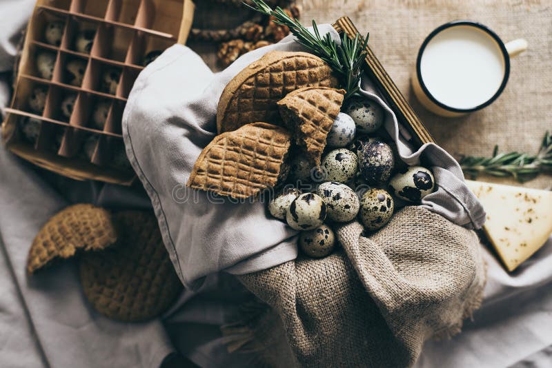 Cooking Breakfast or Lunch at Home and Farm Stock Image - Image of ...