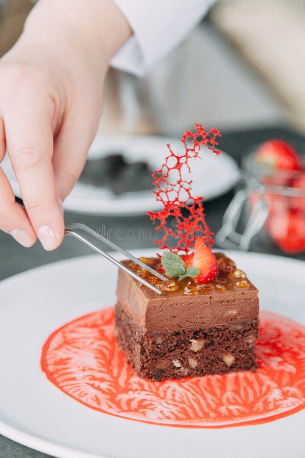 Cooking a cake stock photo. Image of dessert, cake, delicious - 100867294