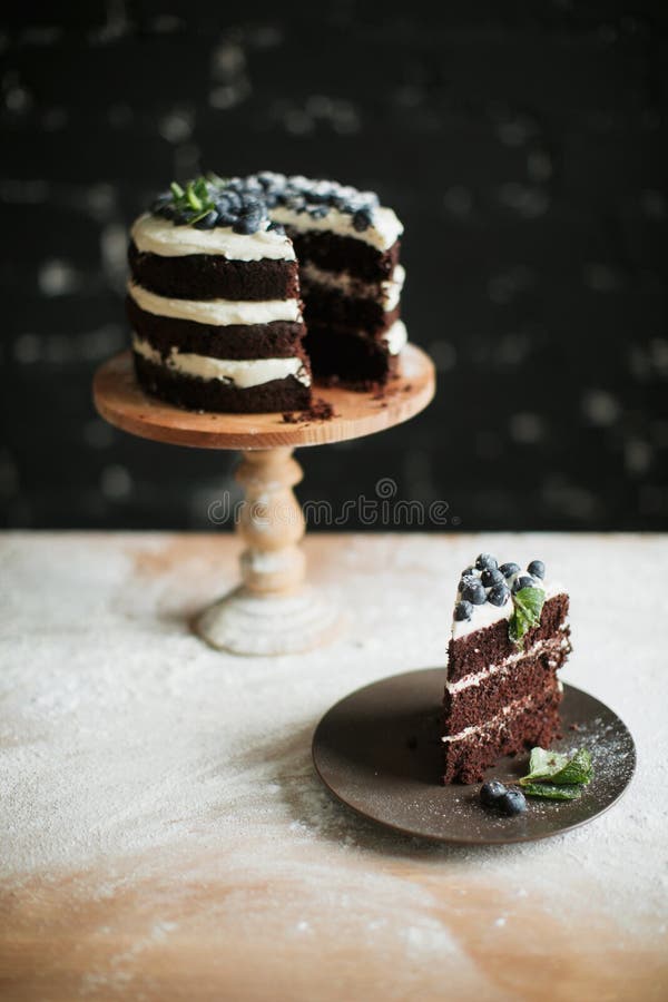 Cooking Cake on the Table and Baking Cake Ingredients Stock Image ...