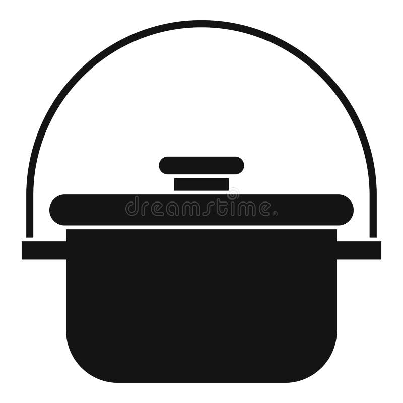 Cooking Cauldron Icon, Simple Style Stock Illustration - Illustration ...