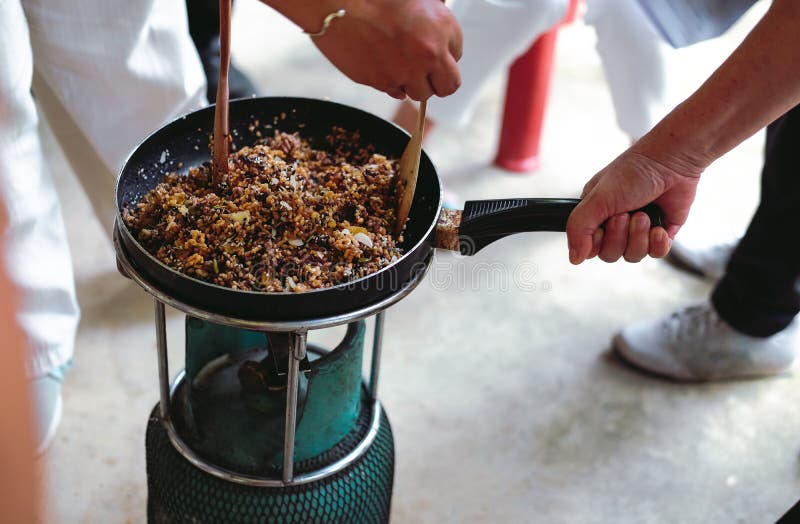Cooking Cereal Seed for Making Cereal Granula Muesli Bar Stock Photo ...