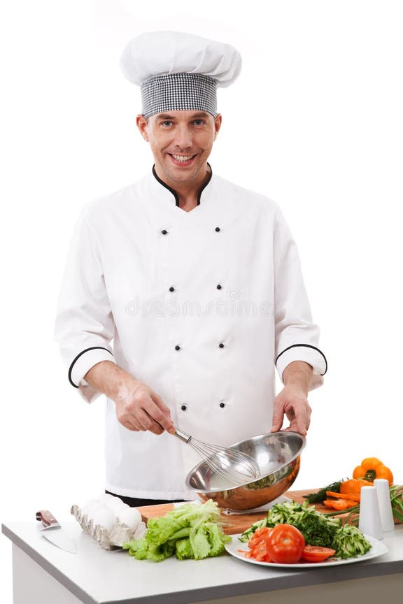 Cooking chef stock image. Image of preparation, holding - 12619869