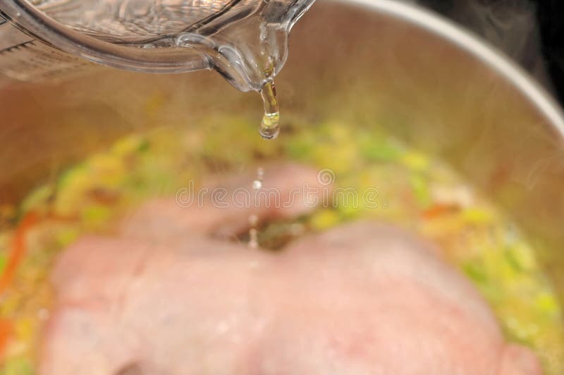 Cooking chicken stock photo. Image of cook, flavouring - 3426416