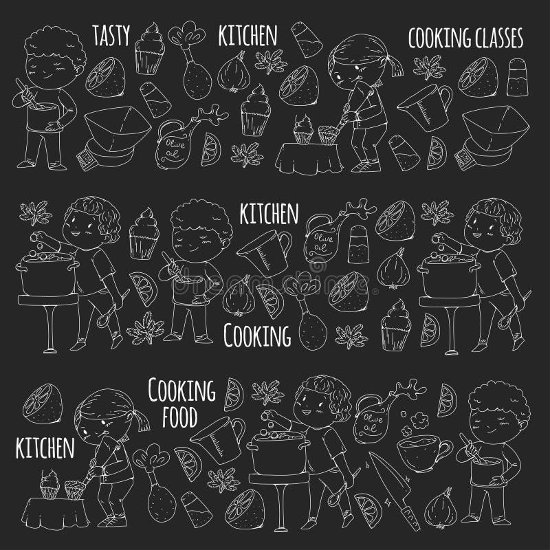Cooking Class Banners, Courses for Little Kindergarten Children ...