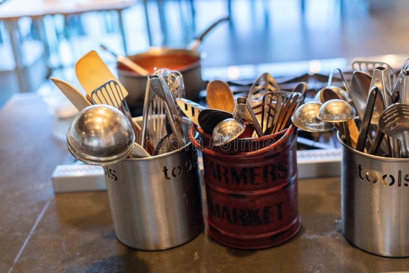 Cooking class stock image. Image of teaching, cabinet - 255228405