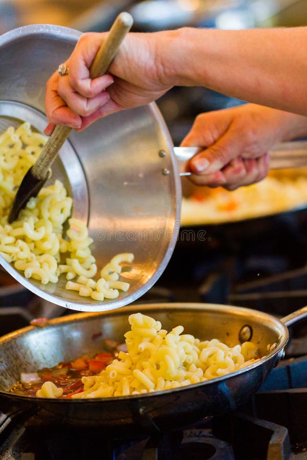 Cooking class stock image. Image of teaching, frying - 285701593