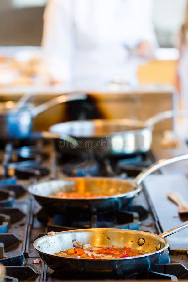 Cooking class stock photo. Image of people, frying, pasta - 286033594