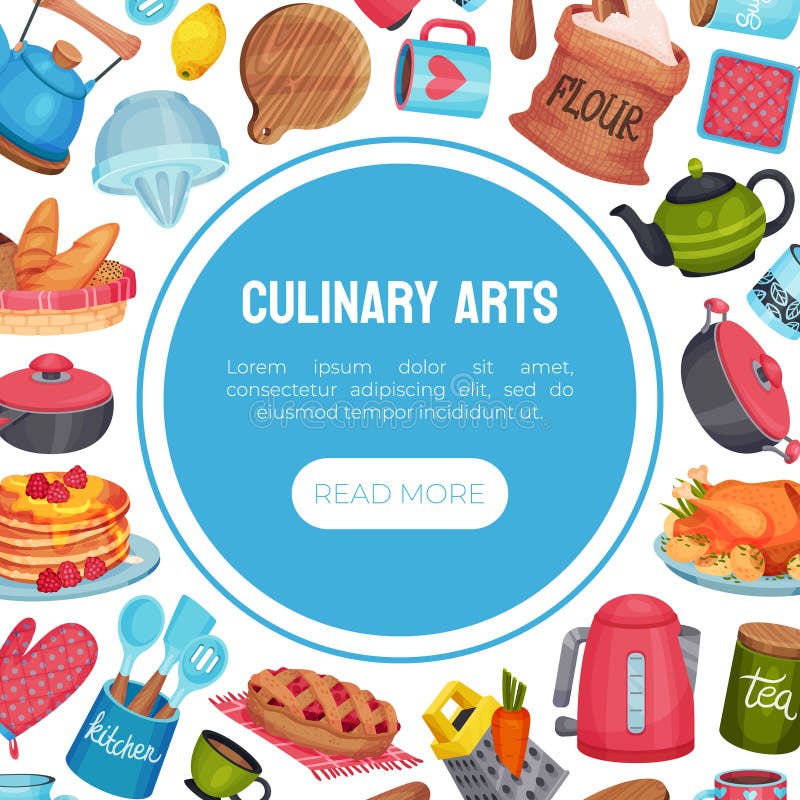 Cooking Class and Kitchen Utensil Banner Design Vector Template Stock ...