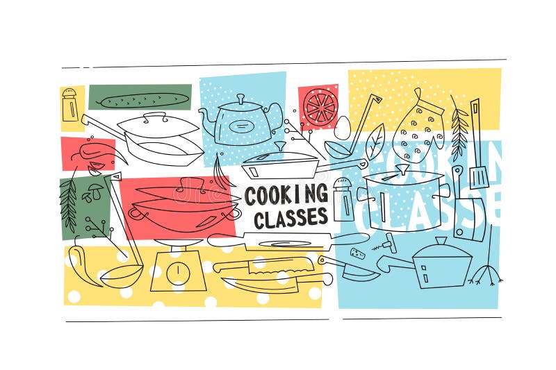 Cooking Classes Card Template with Place for Text, Culinary School ...