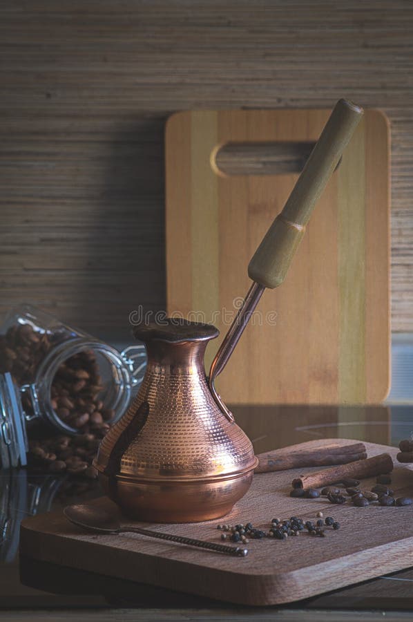 Cooking coffee stock photo. Image of cuisine, bean, aroma - 86523978