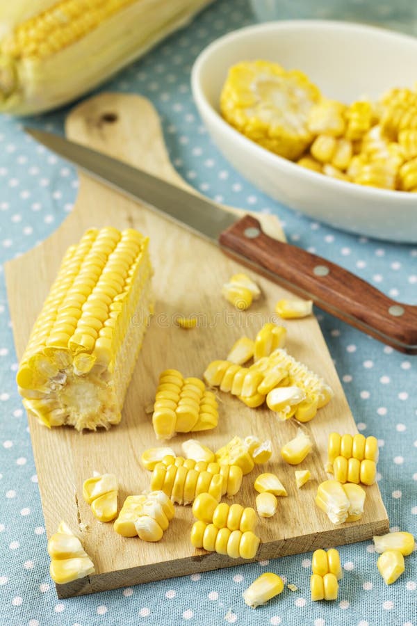 Cooking with corn stock image. Image of freshness, organic - 27706625