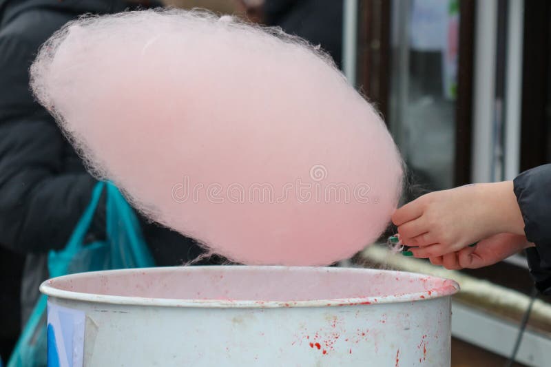 Cooking Cotton Candy in the Park Stock Photo - Image of cooking, sweet ...