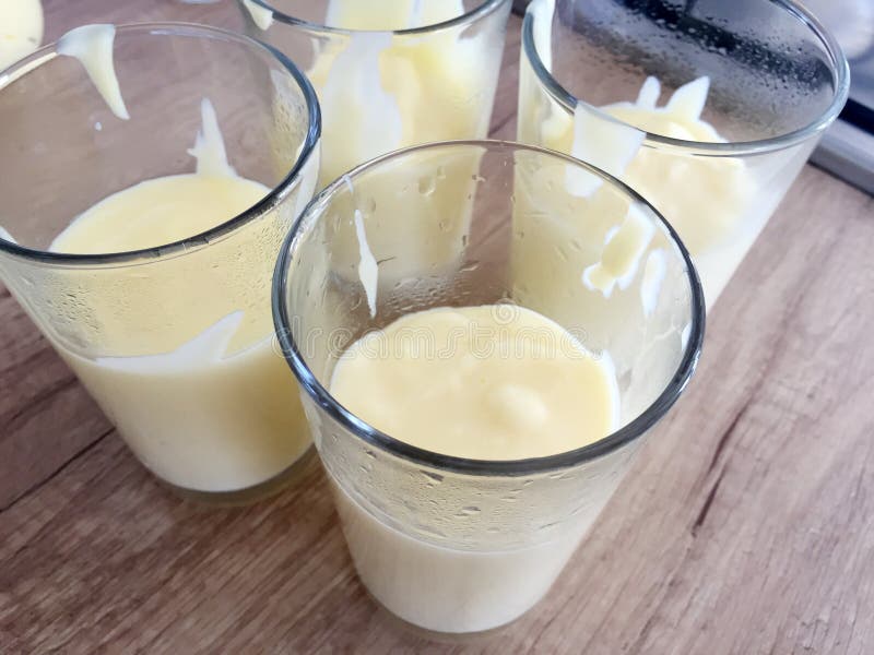 Cooking Cream in the Kitchen Stock Image - Image of breakfast ...