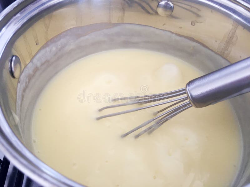 Cooking Cream in the Kitchen Stock Image - Image of breakfast ...