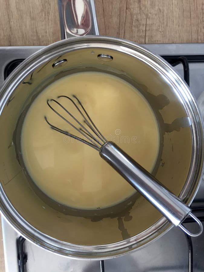 Cooking Cream in the Kitchen Stock Photo - Image of whisk, sautacopy ...