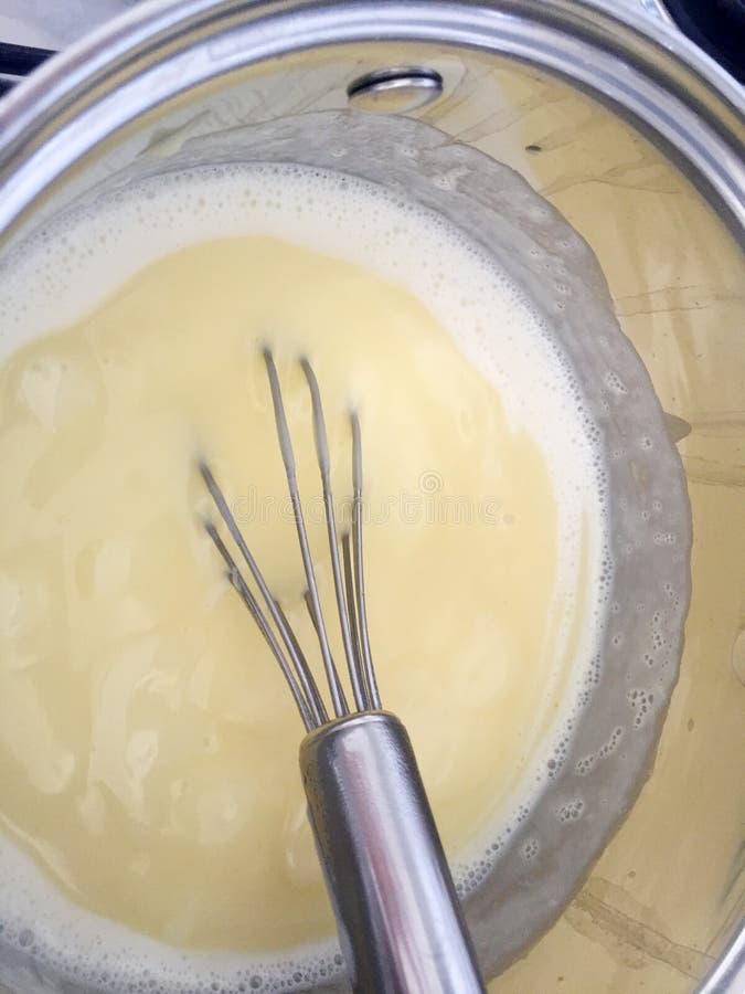 Cooking Cream in the Kitchen Stock Image - Image of white, whisk: 113233477