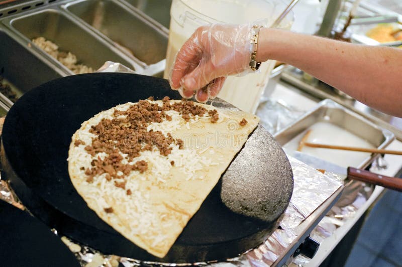 Cooking a crepe stock image. Image of beef, saute, mealtime - 5906719