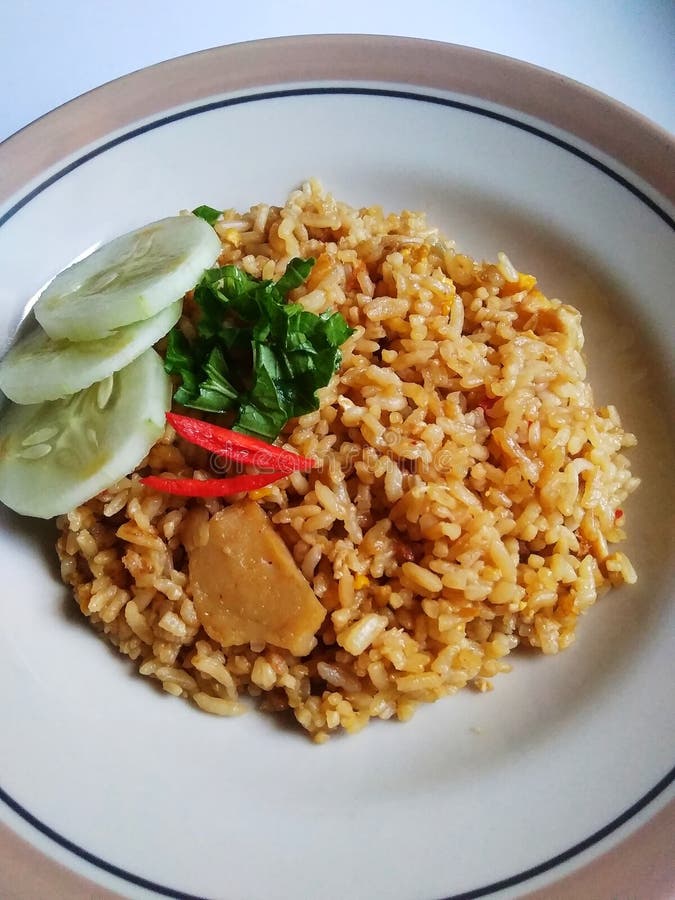 Cooking Delicious Home Fried Rice Stock Image - Image of elicious ...