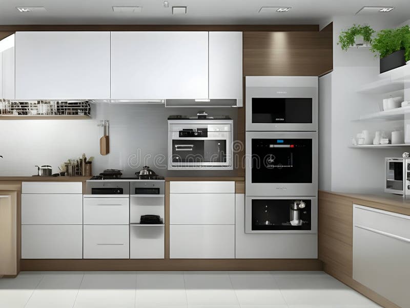 Cooking in the Digital Age: Embrace the Smart Kitchen Experience Stock ...
