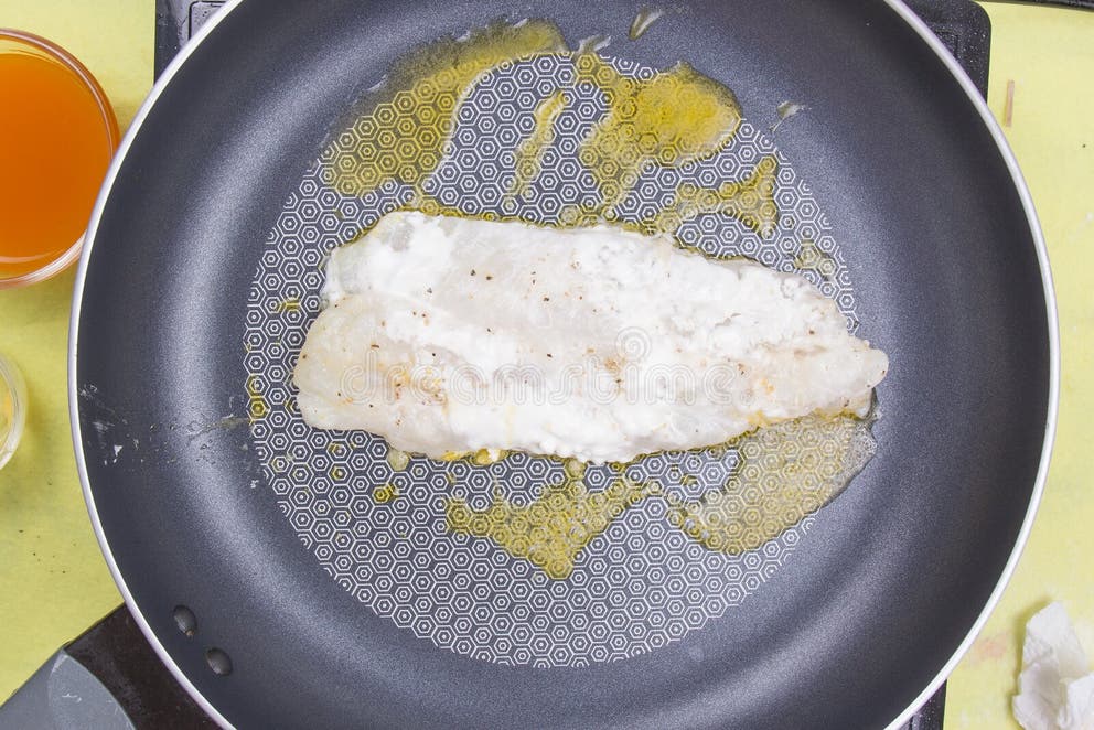 Cooking dory fish Steak stock image. Image of delicious - 74235241