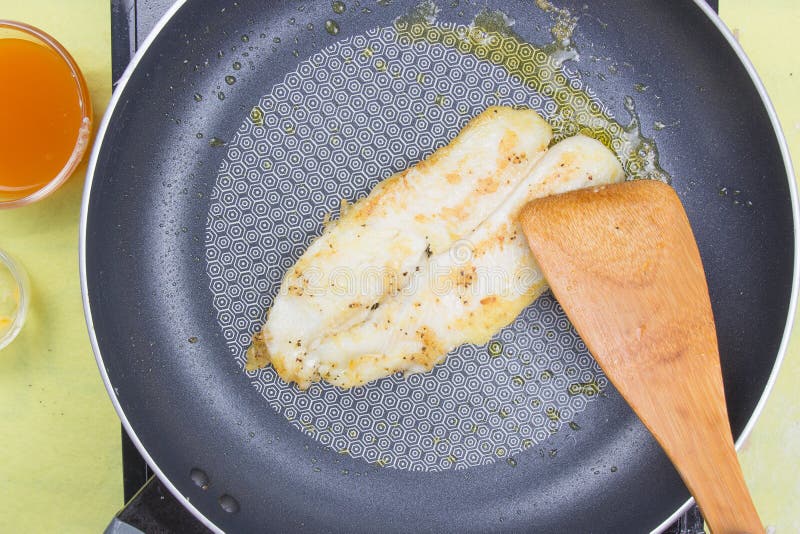 Cooking dory fish Steak stock image. Image of cast, fresh - 78554885