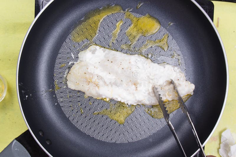 Cooking dory fish Steak stock photo. Image of closeup - 78555082