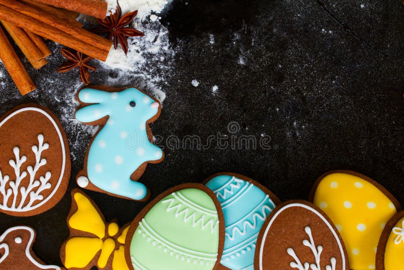 Cooking easter cookies stock photo. Image of delicious - 90124704