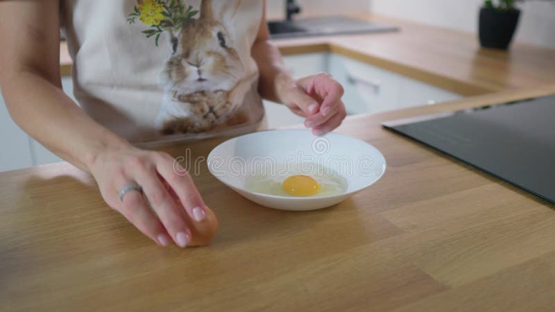 Cooking Eggs. Cracking and Beating Eggs. Useful Food. Chicken Eggs ...