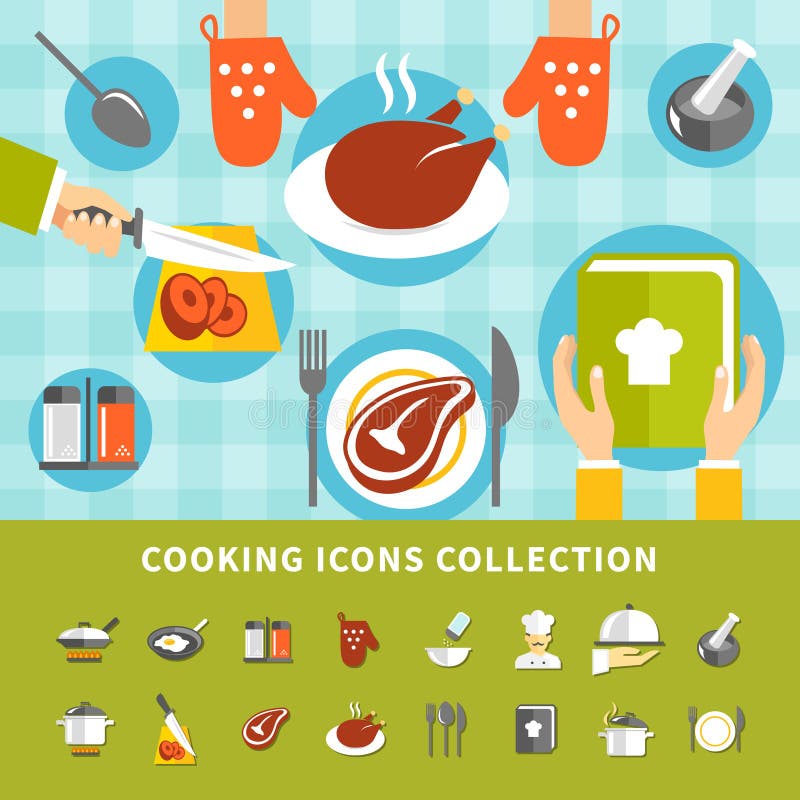 Cooking Elements Set stock vector. Illustration of abstract - 83917020