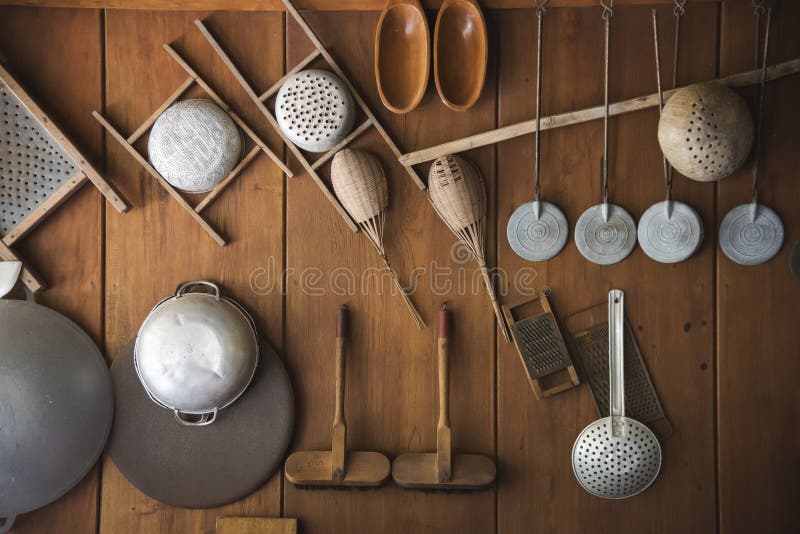 Cooking Equipment in Traditional Thai Traditional Kitchens Stock Photo ...