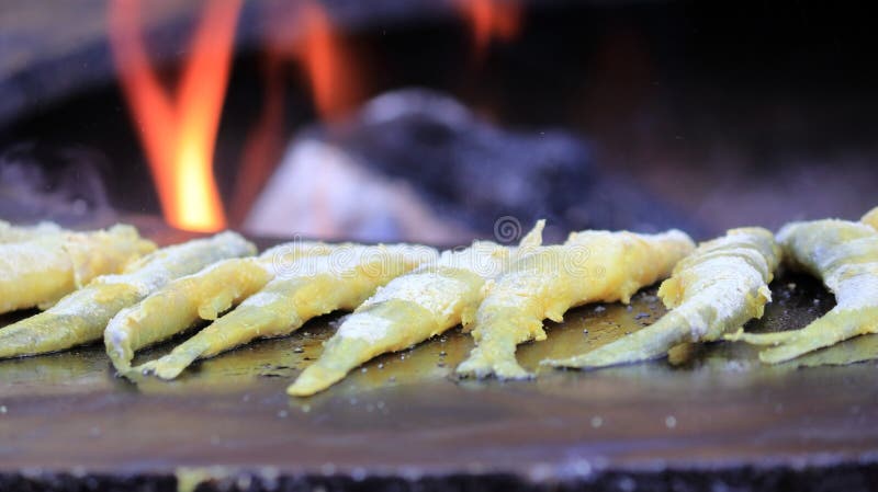 Cooking on fire stock image. Image of celebration, green - 153272721