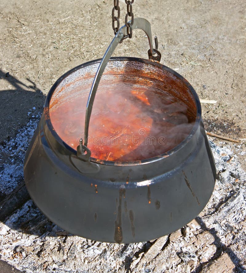 Cooking fish soup in pot stock image. Image of cook, healthy - 34146421