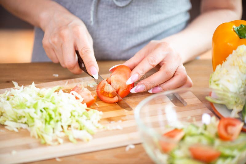 Cooking Food And Concept Of Veganism Vigor And Healthy Eating Close