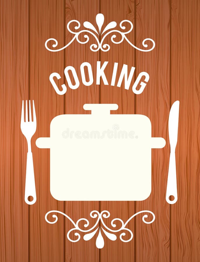 Cooking food stock vector. Illustration of vector, card - 51989759