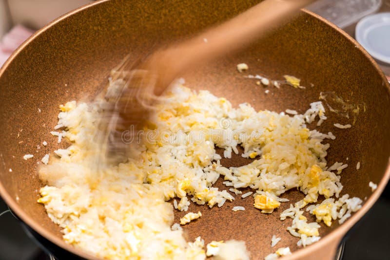 Cooking fried rice stock photo. Image of biryani, fast - 129133950