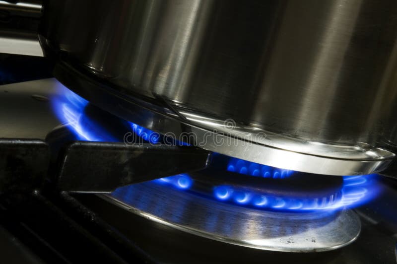 Cooking on Gas stock image. Image of black, detail, fossil - 2416965