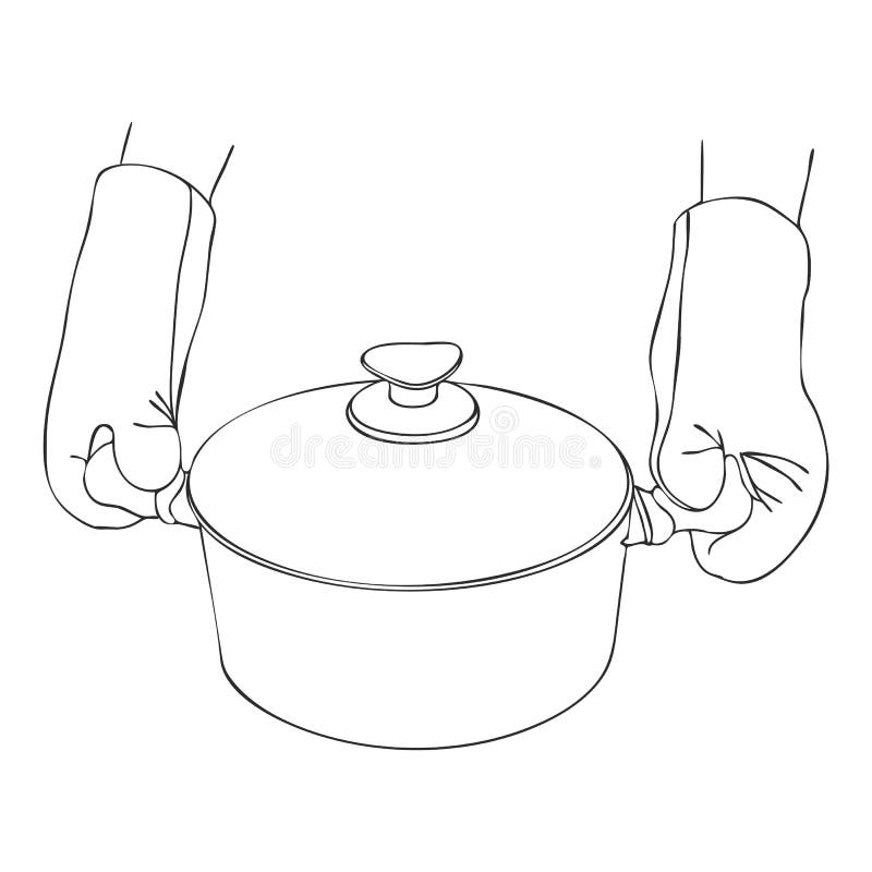 Cooking Hand with Peel Knife Stock Vector - Illustration of bake ...