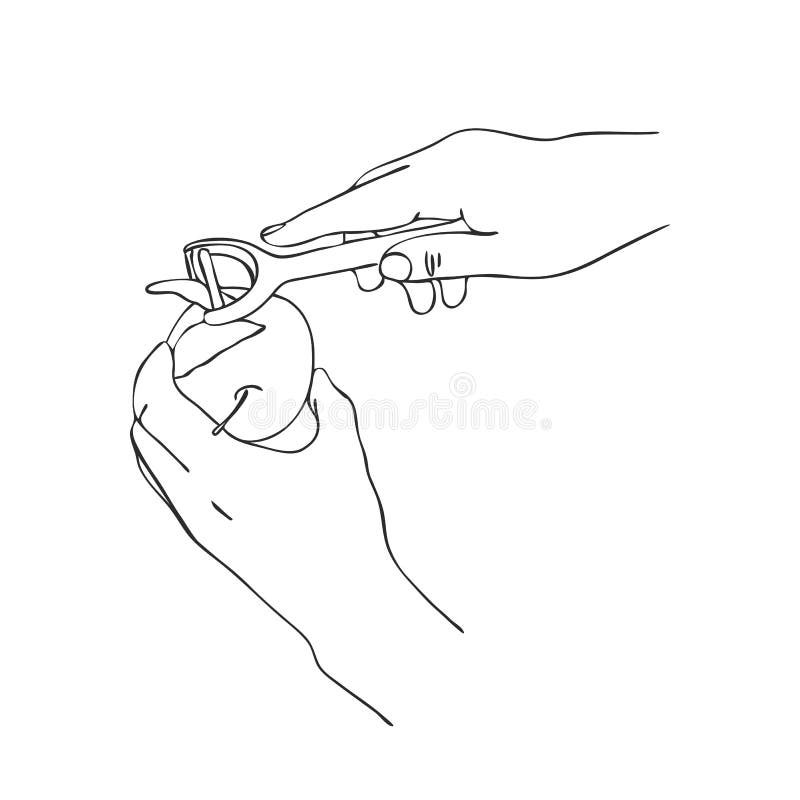 Apple with Carved Continents. North and South America Stock ...