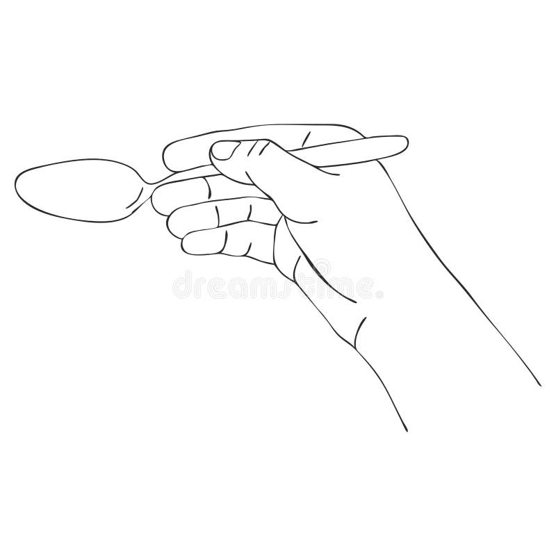 Hand Person Spoon Stock Illustrations – 386 Hand Person Spoon Stock ...