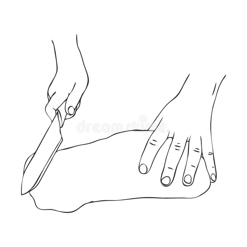 Cooking hands with pan stock vector. Illustration of preparation - 86347246