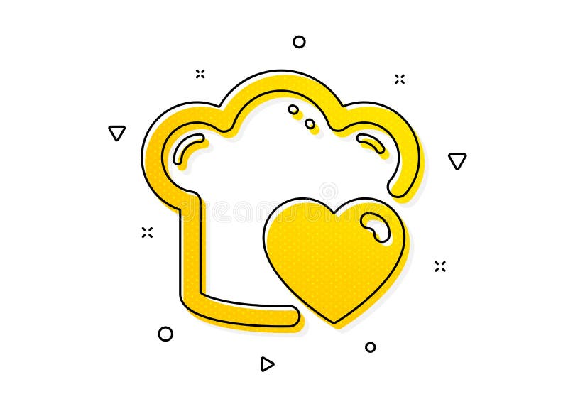 Chef Hat Sign Icon. Love Cooking Symbol Stock Vector - Illustration of ...