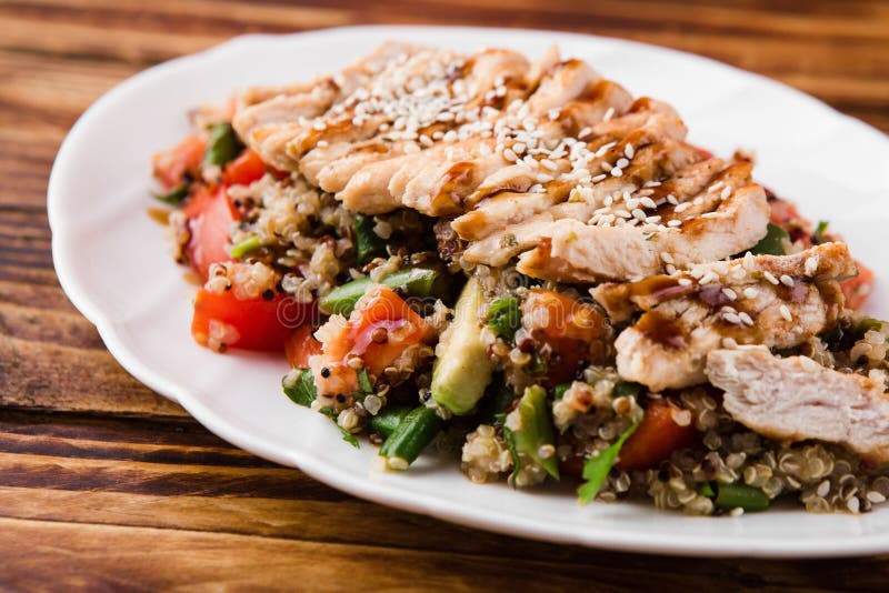 Cooking a Healthy Fresh Dish Stock Image - Image of home, basil: 149496107